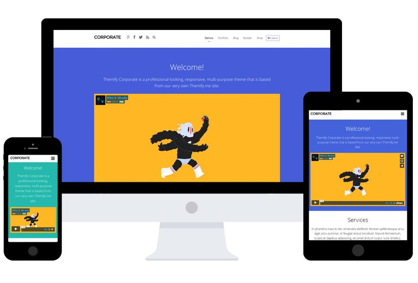 Corporate WordPress Multipurpose Theme For Business & Portfolios Corporate WordPress Multipurpose Theme For Business & Portfolios