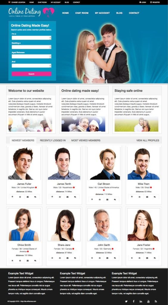 Create Online Dating Website With Dating WordPress Theme!