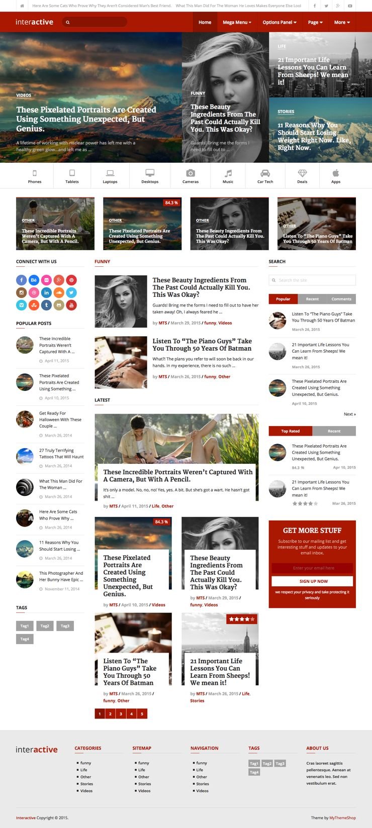 Interactive 2.0 WordPress Theme For Travel & Storytellers