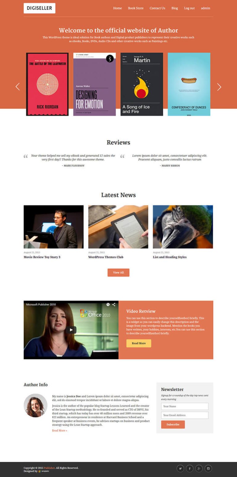 DigiSeller WordPress Digital Downloads / Products Selling Theme