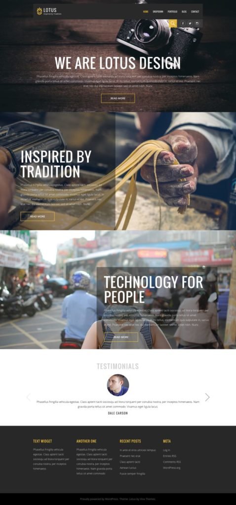 Lotus WordPress Personal Or Business Theme