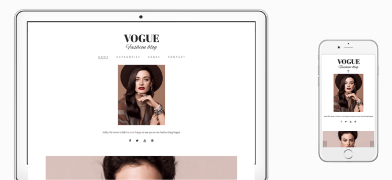 Vogue WordPress Fashion Blog Theme