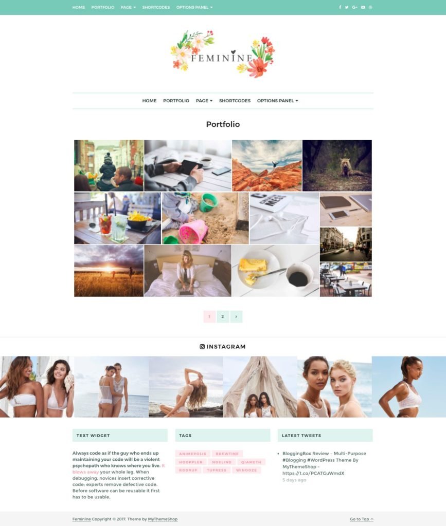 Create A Beautiful Womanly Site With Feminine WordPress Theme