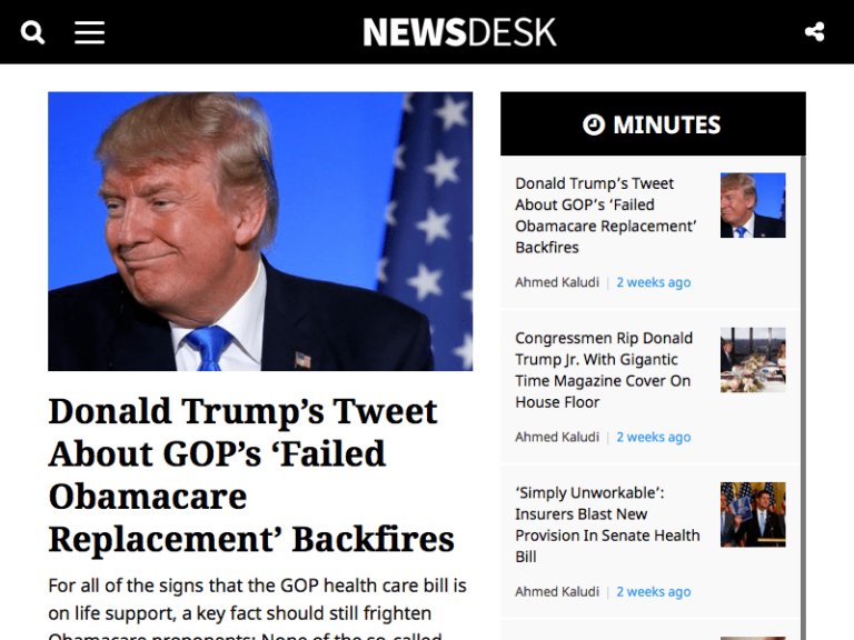 Create Light & Fast Loading News Site With NewsDesk WordPress Theme