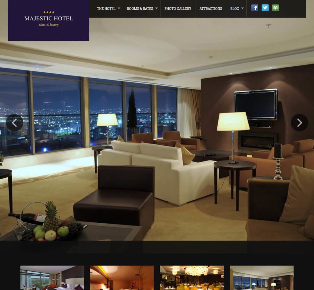 20 Hotel Business WordPress Themes By HermesThemes