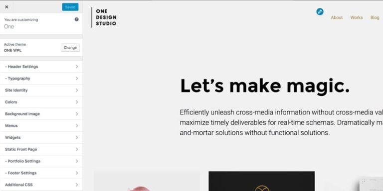 One Design Studio Wordpress Theme For Creative Agency Freelancers