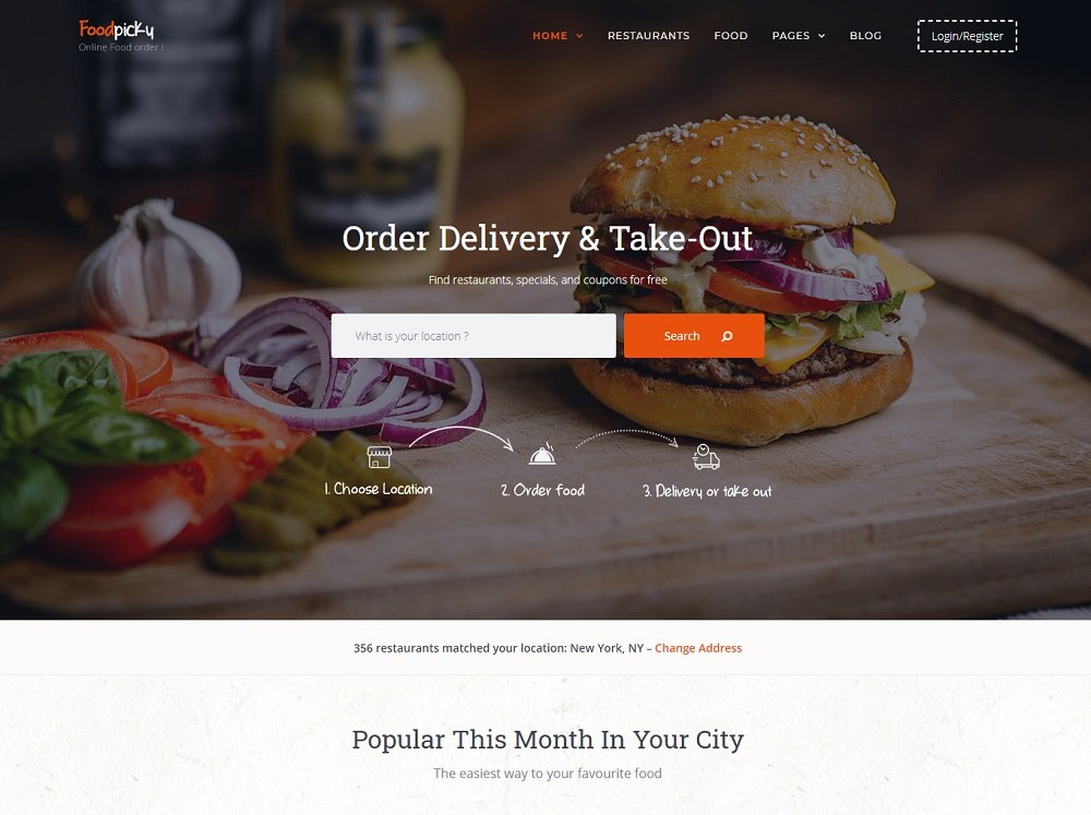 20 Best Online Food Ordering WordPress Theme Lists